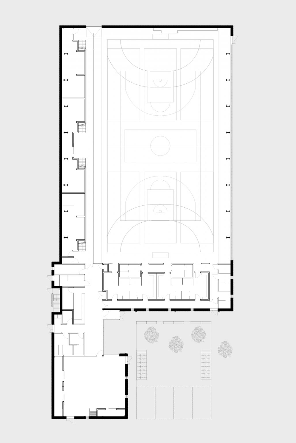 1 multisport hall and 1 dance hall | MU Architecture