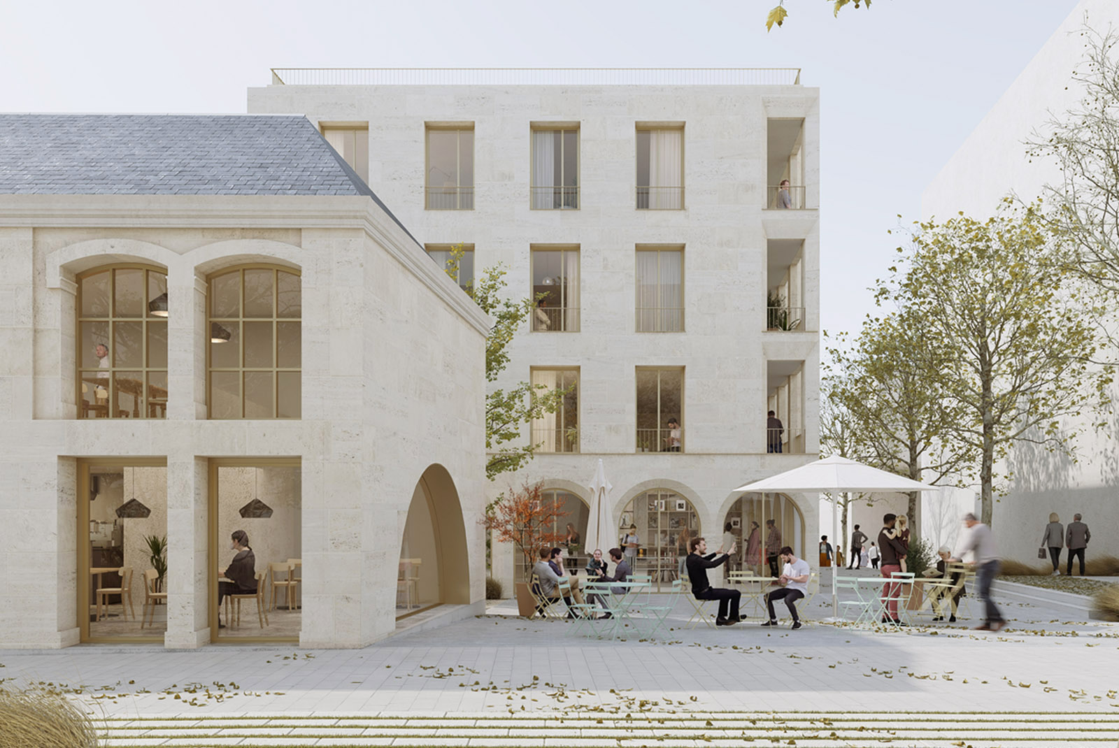 28 logements en pierre massive - MU Architecture